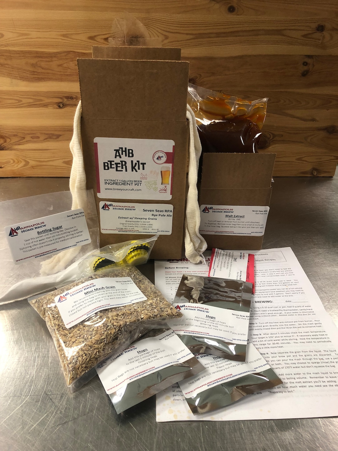 Rye Pale Ale 1 Gallon Beer Ingredient Kit for Home Brewing - Etsy