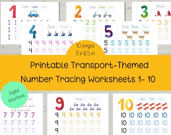 Printable Number Counting, Tracing, Identification Worksheets: 1-100 ...