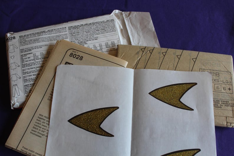 Simplicity 8028 Star Trek Sewing Pattern, Size A XXS LG Uncut, Factory ...
