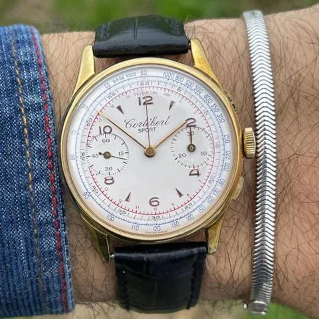 Rare Vintage Cortebert Sport Chronograph Cal. 429 - Etsy