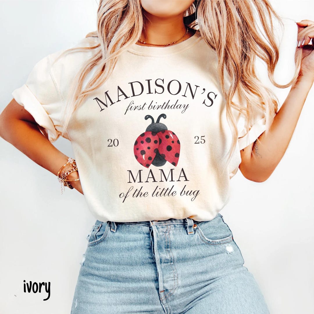 Ladybug Birthday Shirt Bug Theme First Birthday Shirt Mama Dada Ladybug ...