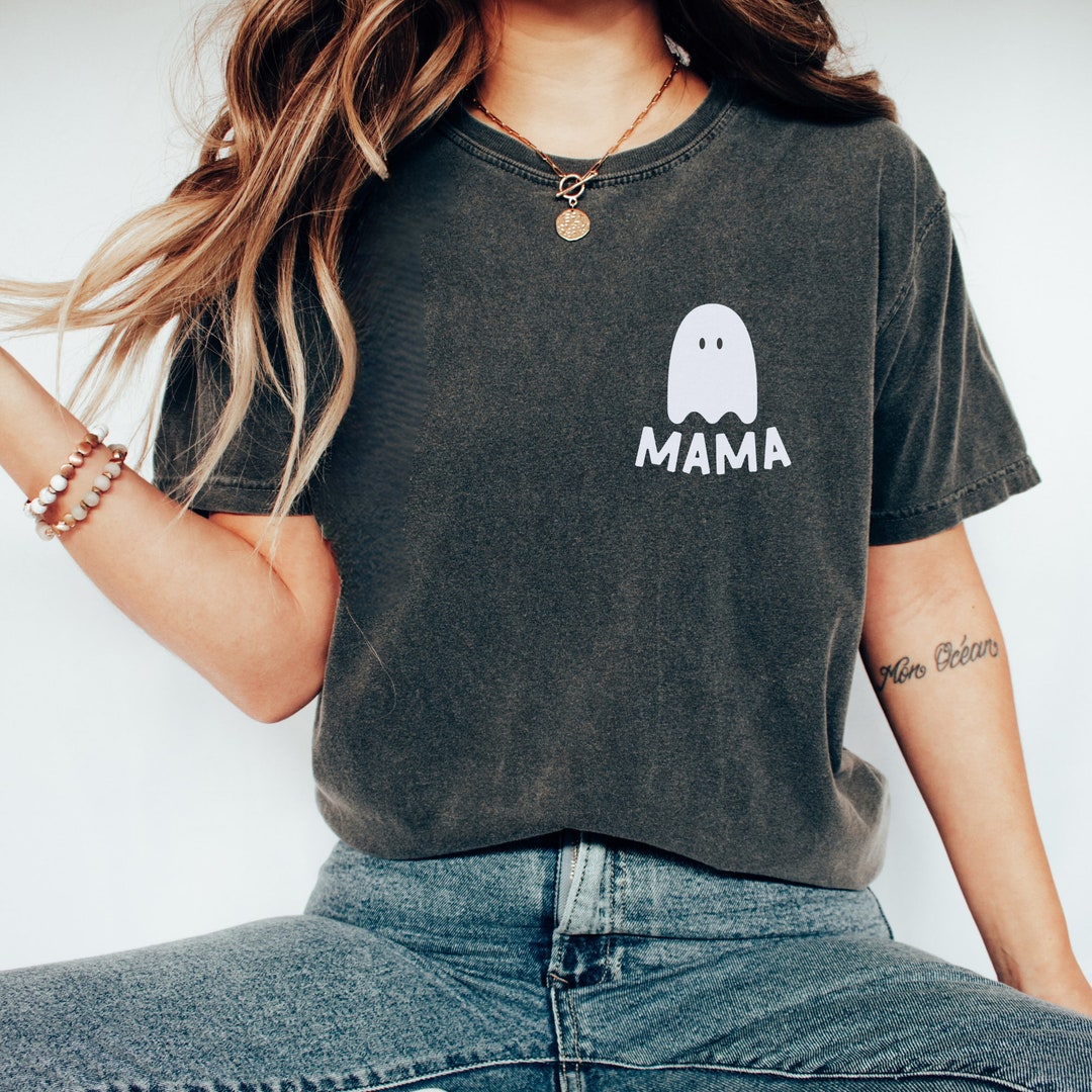 Ghost Mama Shirt Spooky One Mom Dad Ghost Shirt First Boo Day Matching ...
