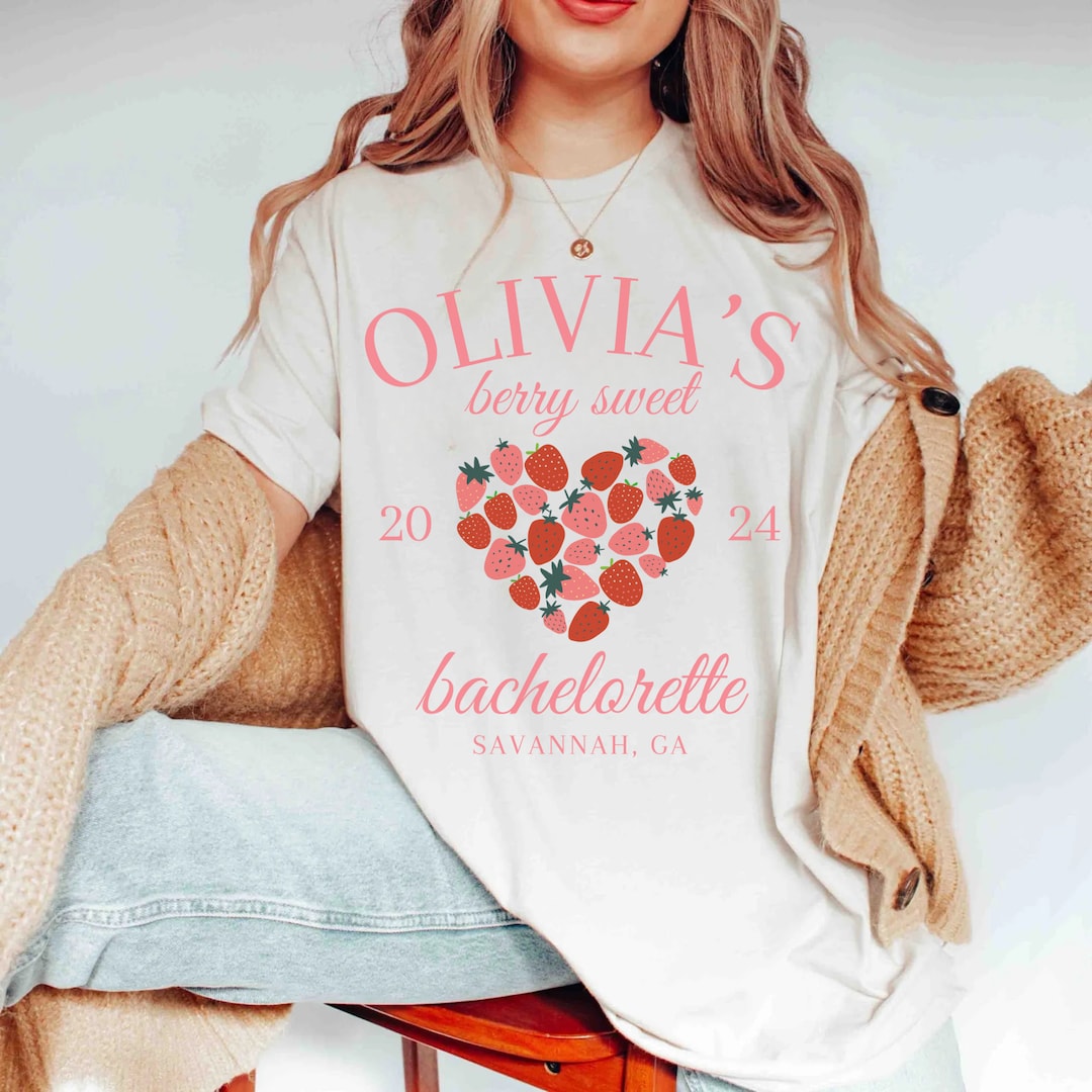 Berry Sweet Bachelorette Shirt Custom Bachelorette Berry Themed T-shirt ...