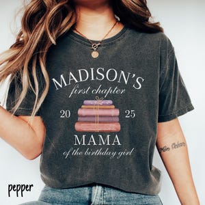 First Chapter First Birthday Shirt Book Theme 1st Birthday Shirt Mama ...