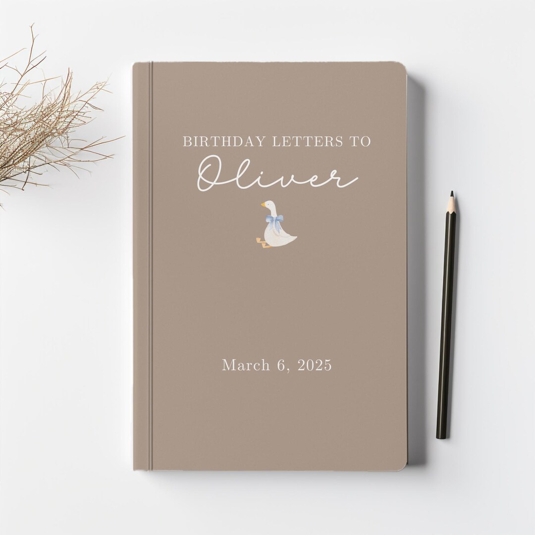 Birthday Keepsake Journal Custom Birthday Book Silly Goose First ...