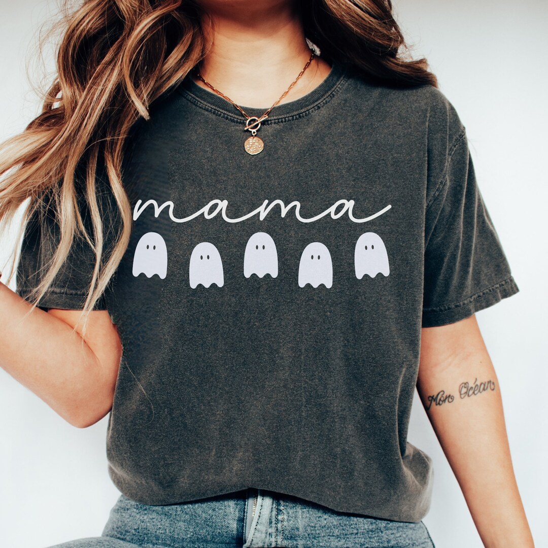 Ghost Mama Shirt Spooky One Mom Ghost Shirt First Boo Day Halloween ...