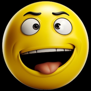 12 Big Emoji and Emoticons in 3d, Face Clip Art Format Png, Multiuse ...