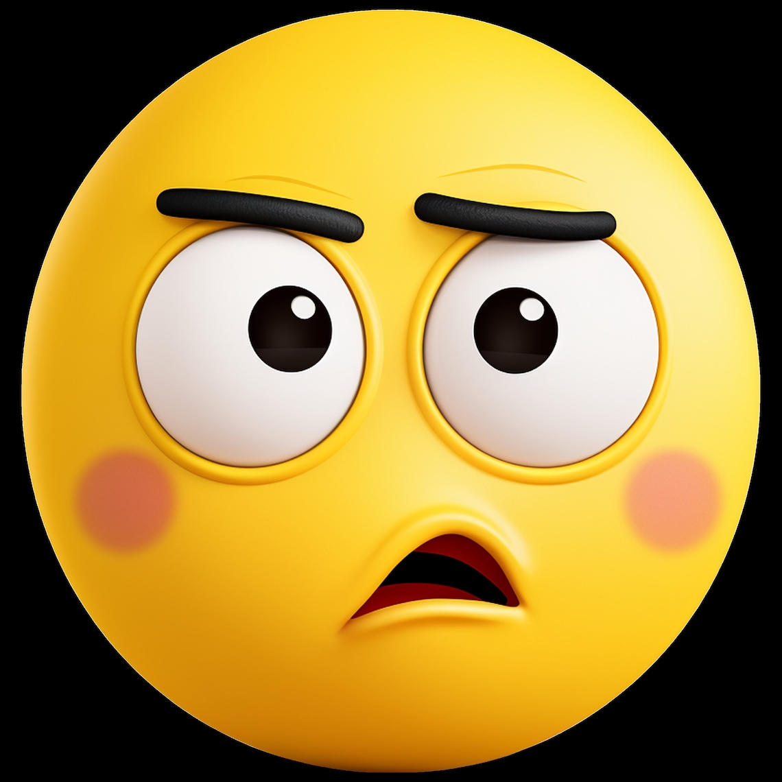 12 Big Emoji and Emoticons in 3d, Face Clip Art Format Png, Multiuse ...