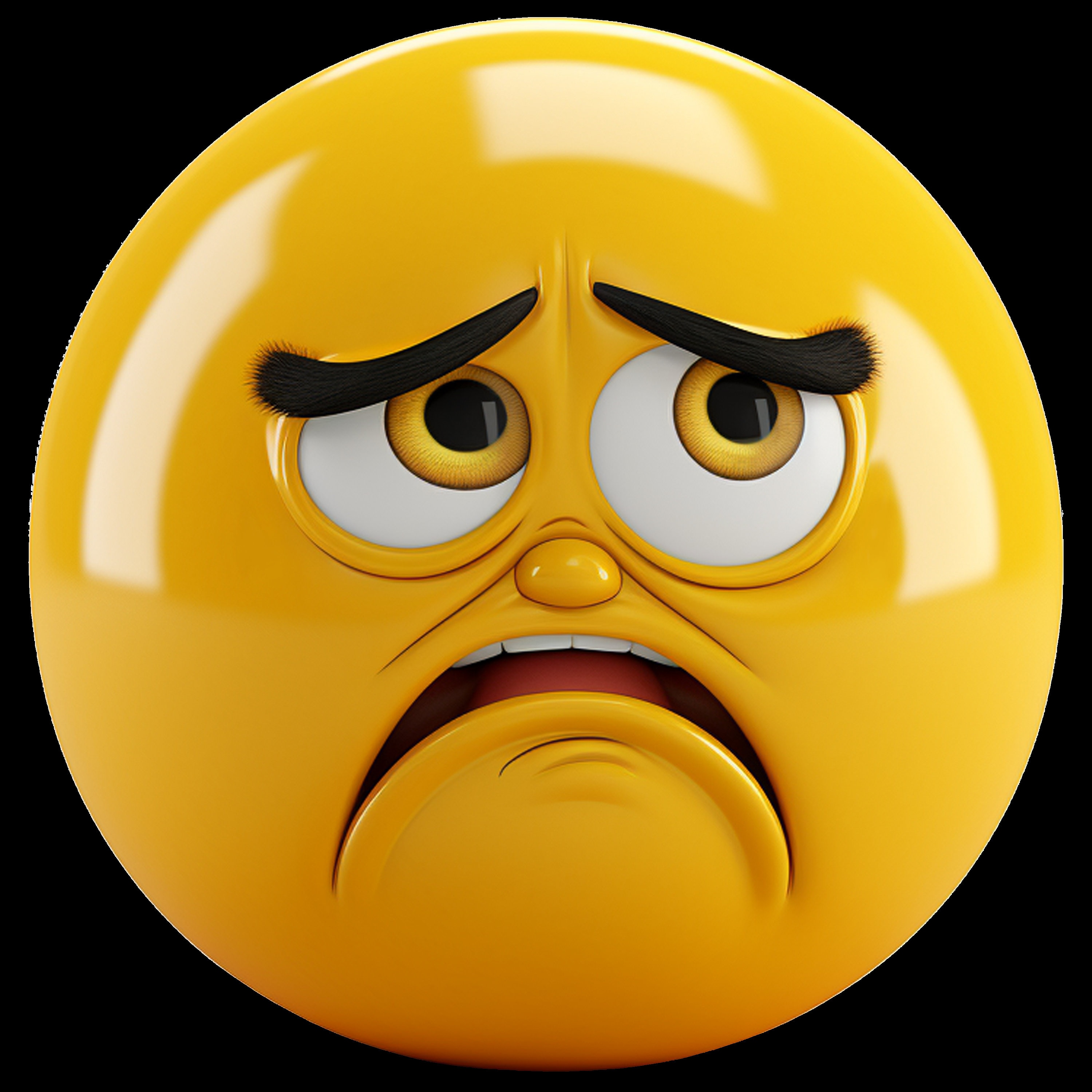 12 Big Emoji and Emoticons in 3d, Face Clip Art Format Png, Multiuse ...