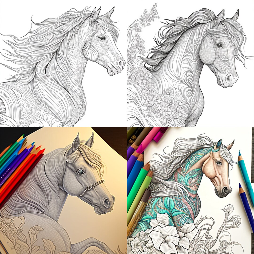 20 Animal Coloring Pages for Adults - Etsy