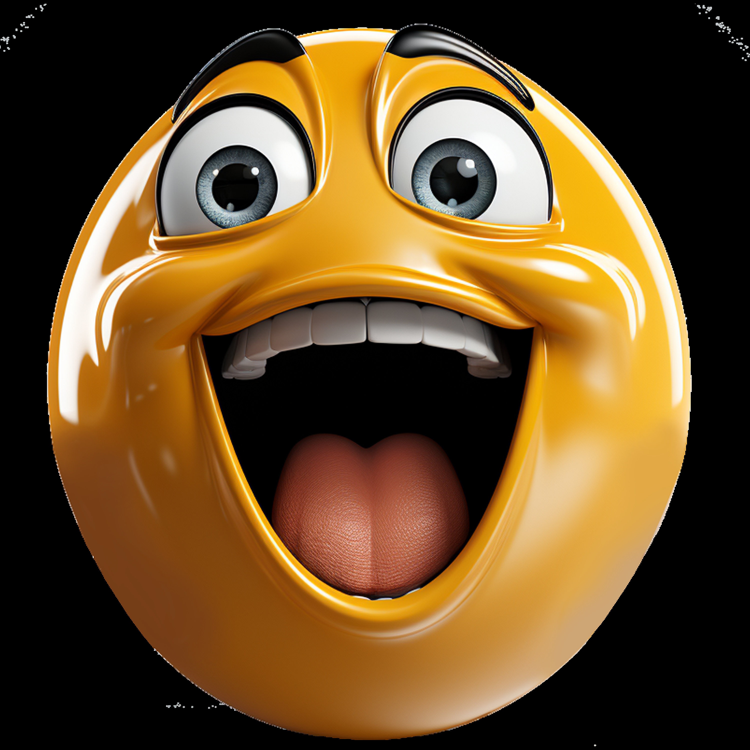 12 Big Emoji and Emoticons in 3d, Face Clip Art Format Png, Multiuse ...