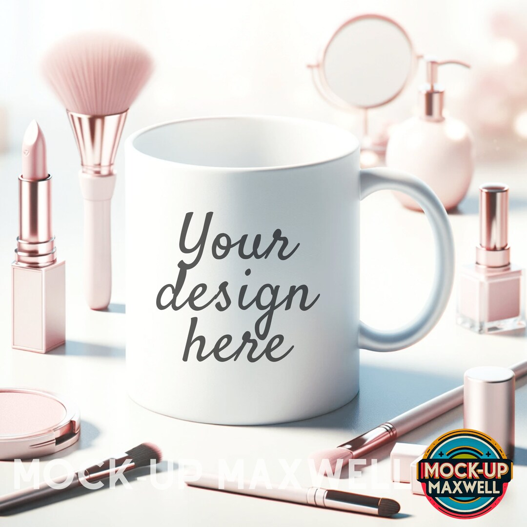 Mug Mockup Model Blank Mug Mockups Flower White Coffee Mug Mock up ...