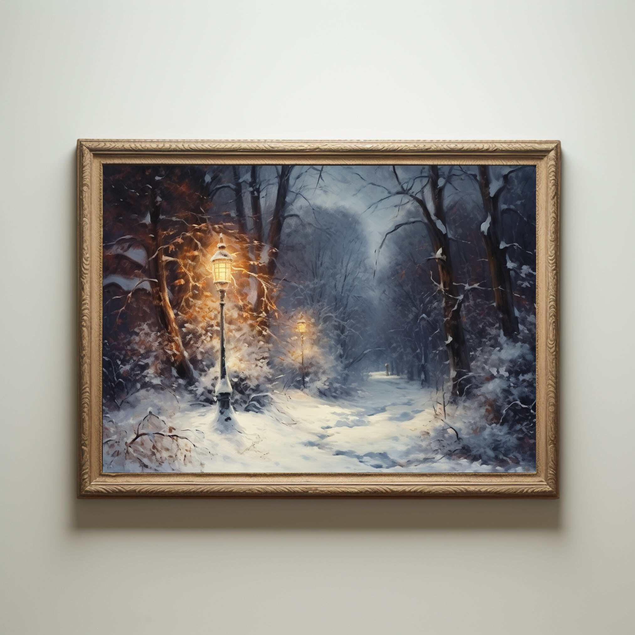 Spiritual Forest, Enchanted Forest, Forest Print, Fantasy Painting ...