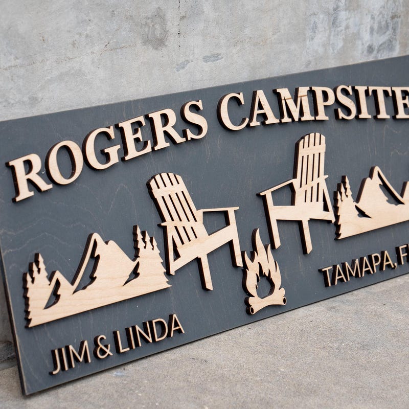 Campfire Sign - Etsy