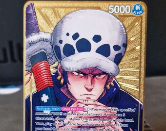 Custom Golden Metal Zoro Leader Card OP01-001L One Piece TCG - Etsy