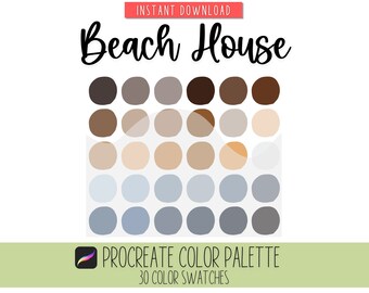 Beach House Color Palette - Etsy