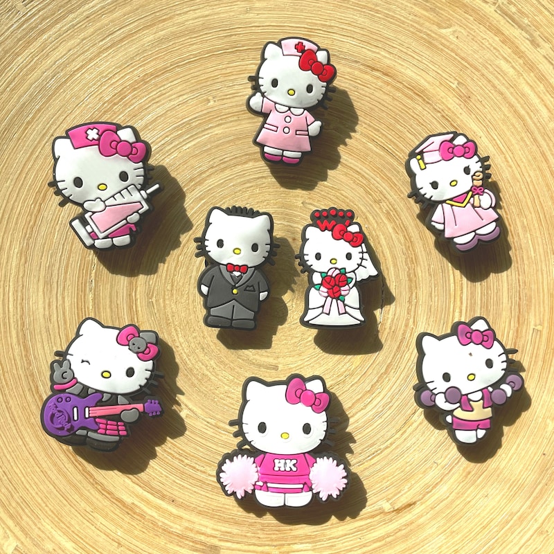 Hello Croc Kitty Charms - Etsy