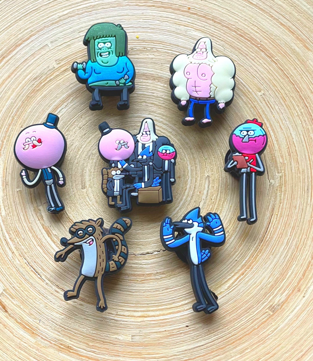 Cartoon Shoe Charms - Show Shoe Charms - Regular Show Inspired ...
