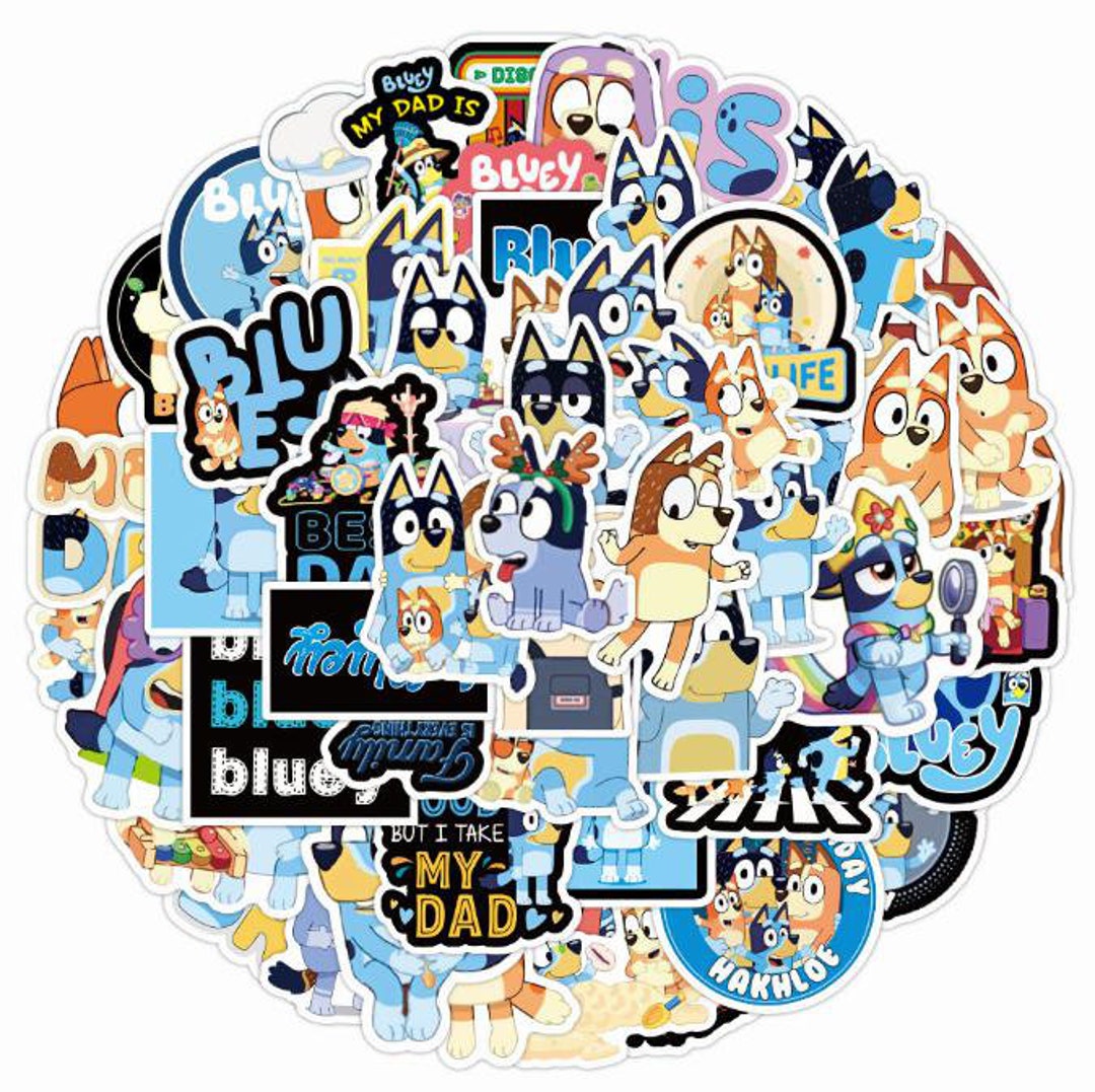 Blue Dog Stickers - Pet Stickers - Cute Pet Stickers - Cartoon Stickers ...