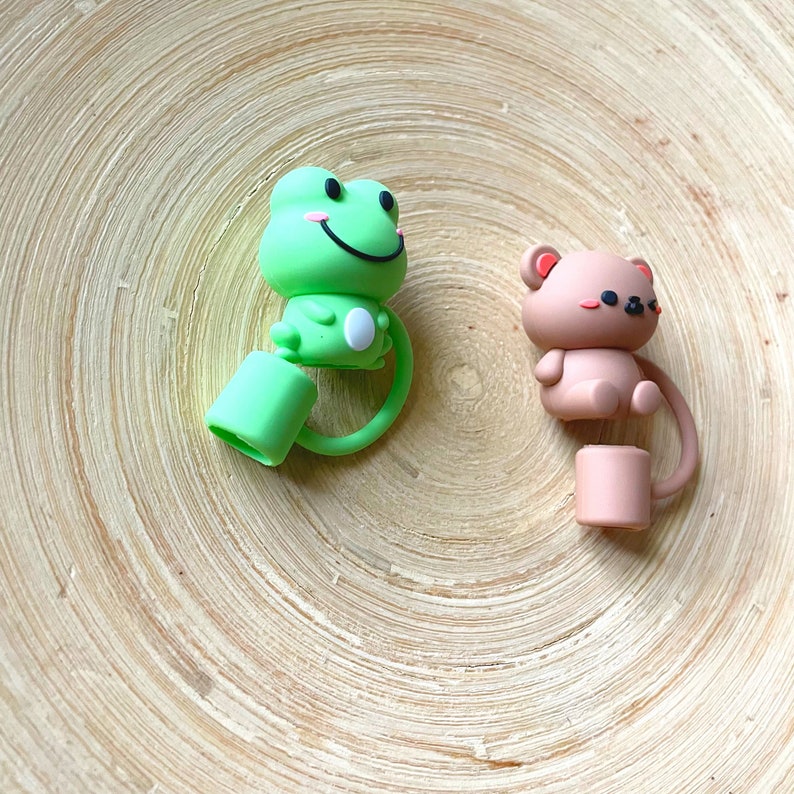 Cute Animal Stanley Straw Topper Cute Stanley Accessory Straw Cap ...