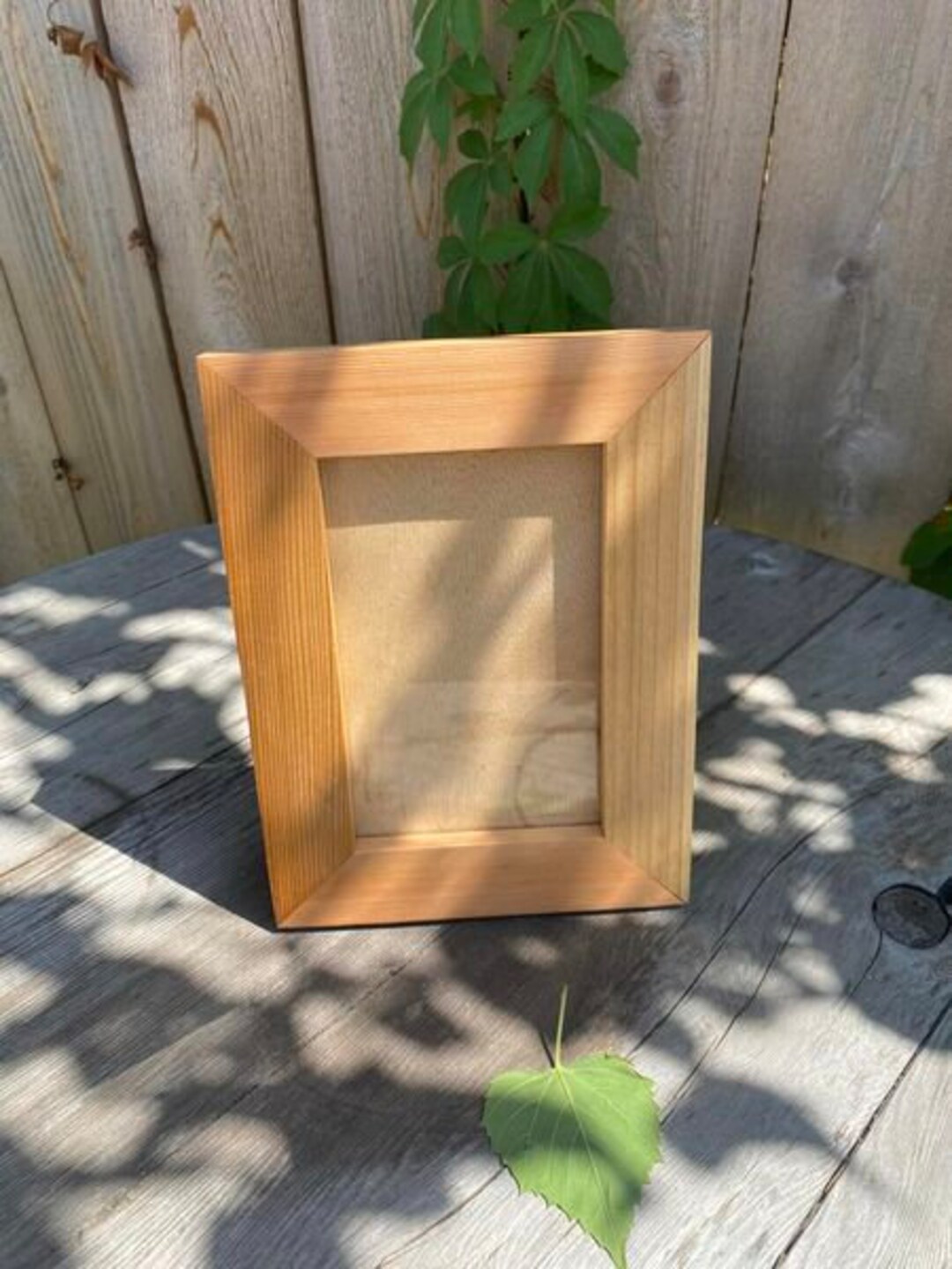 Hand-made, Wooden Picture Frame, 4"x6", Standing Photo Frame, Cedar ...