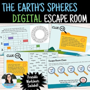 Earth's Spheres Digital Escape Room - Etsy