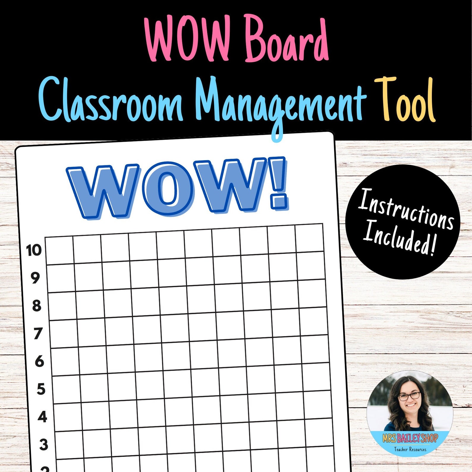 WOW! Board - Classroom Motivator - Etsy