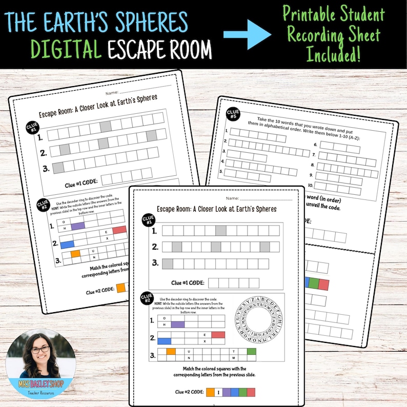 Earth's Spheres Digital Escape Room - Etsy