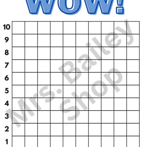 WOW! Board - Classroom Motivator - Etsy