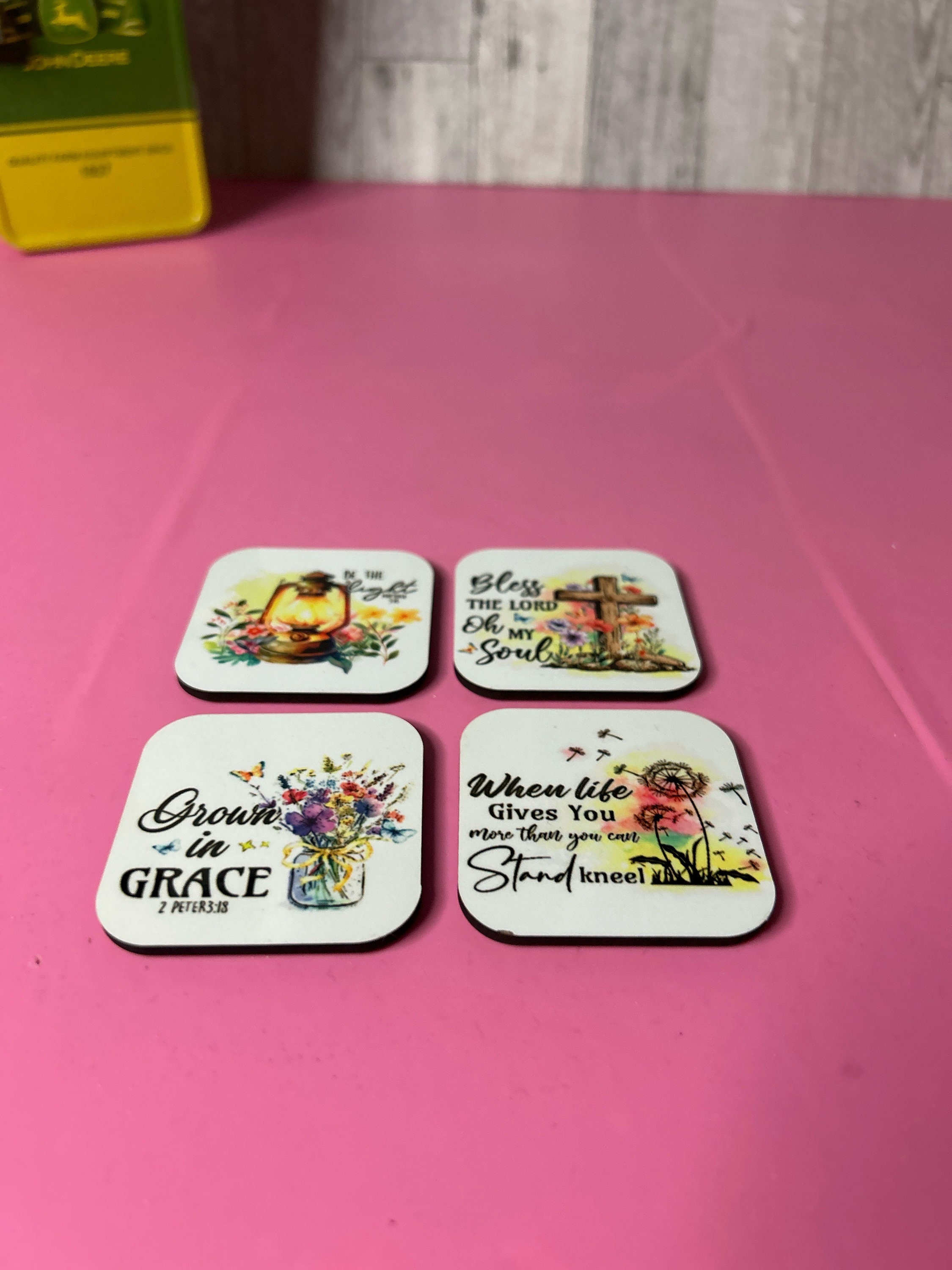 Christain Bible Verse and Quotes Magnets set of 4 - Etsy