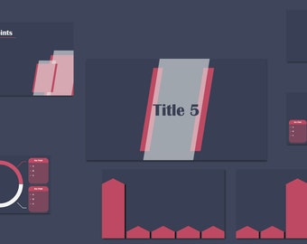 Mid-century Modern Powerpoint Template Customizable - Etsy