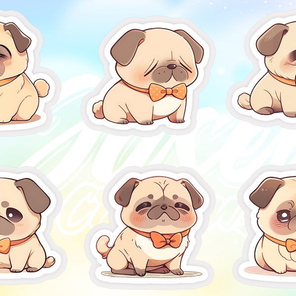 Pug Sticker - Etsy
