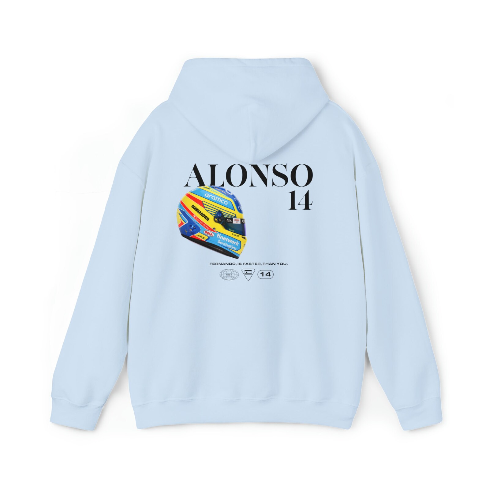 Fernando Alonso Helmet Hoodie, F1 Hoodie, F1 Sweatshirt, F1 Gift, F1 ...