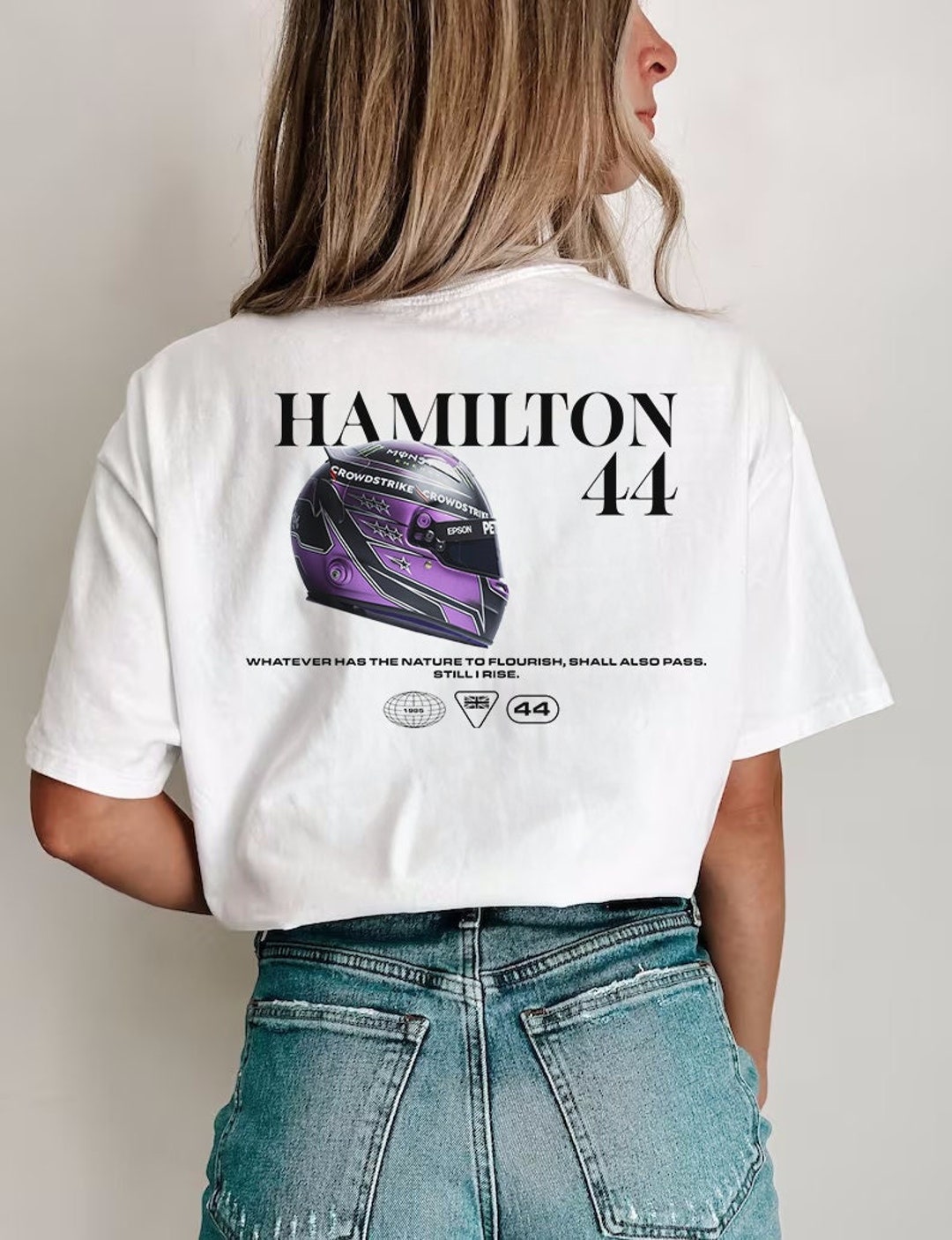 Lewis Hamilton Helmet Comfort Colors Shirt, Lewis Hamilton, Mercedes ...