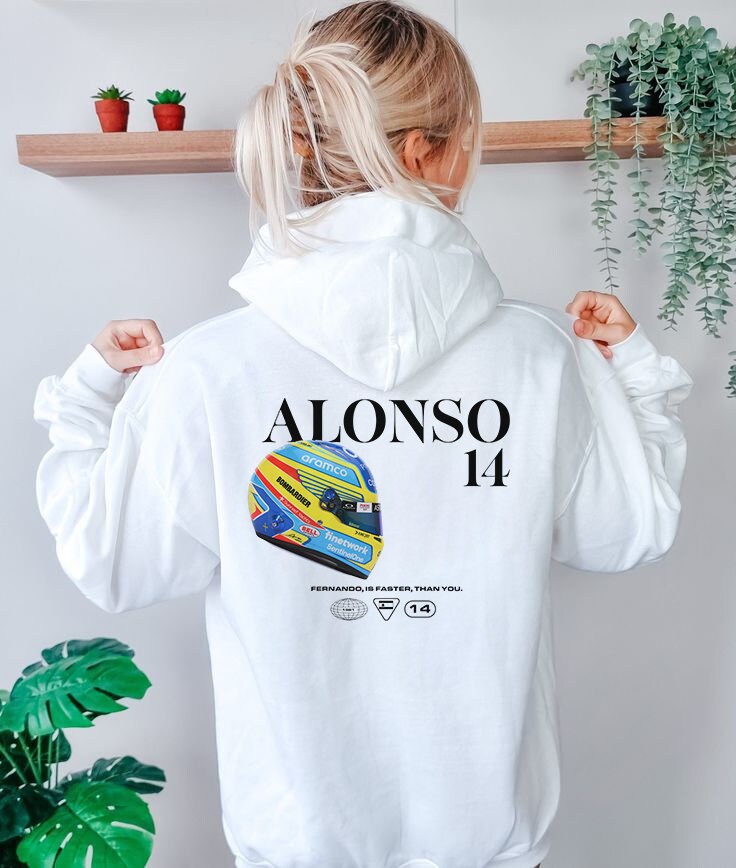 Fernando Alonso Helmet Hoodie, F1 Hoodie, F1 Sweatshirt, F1 Gift, F1 ...