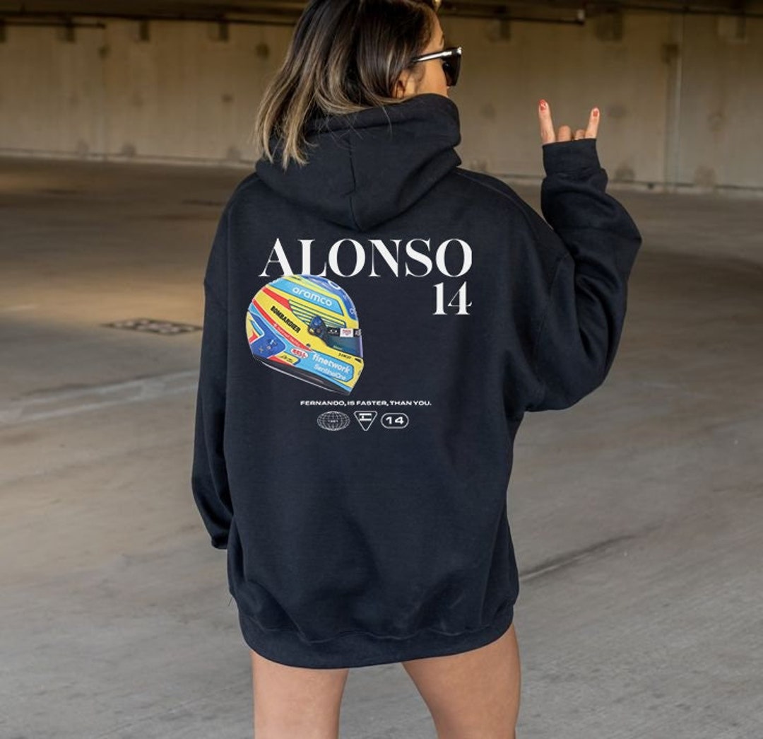 Fernando Alonso Helmet Hoodie, F1 Hoodie, F1 Sweatshirt, F1 Gift, F1 ...