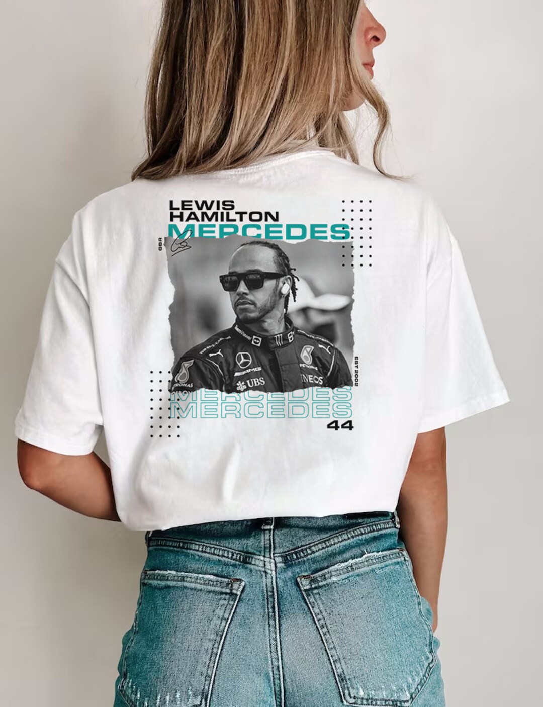 Lewis Hamilton Paper Cutout Comfort Colors Shirt, Lewis Hamilton ...