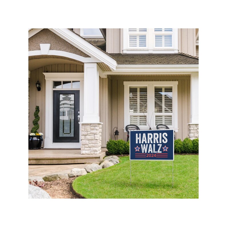 Harris Walz Yard Sign Kamala Harris 2024 Presidential Election Yard ...