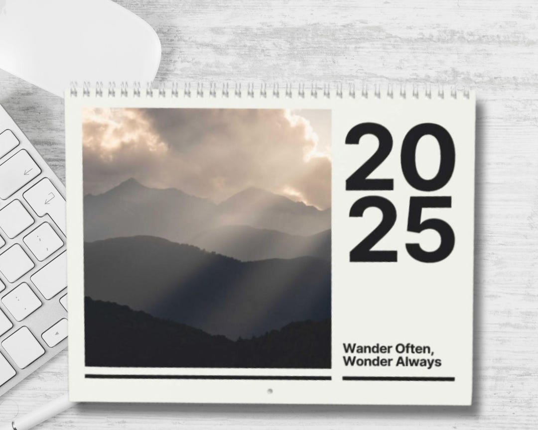 Personalized Wall Calendar 2025, Nature Wall Calendar 2025, Custom ...