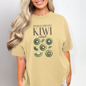 Fresh and Fabulous Kiwi Club T-shirt, Unique Kiwi Fruit Graphic Tee ...
