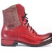 Red Hand-painted Men’s Leather Boots Colin - Etsy
