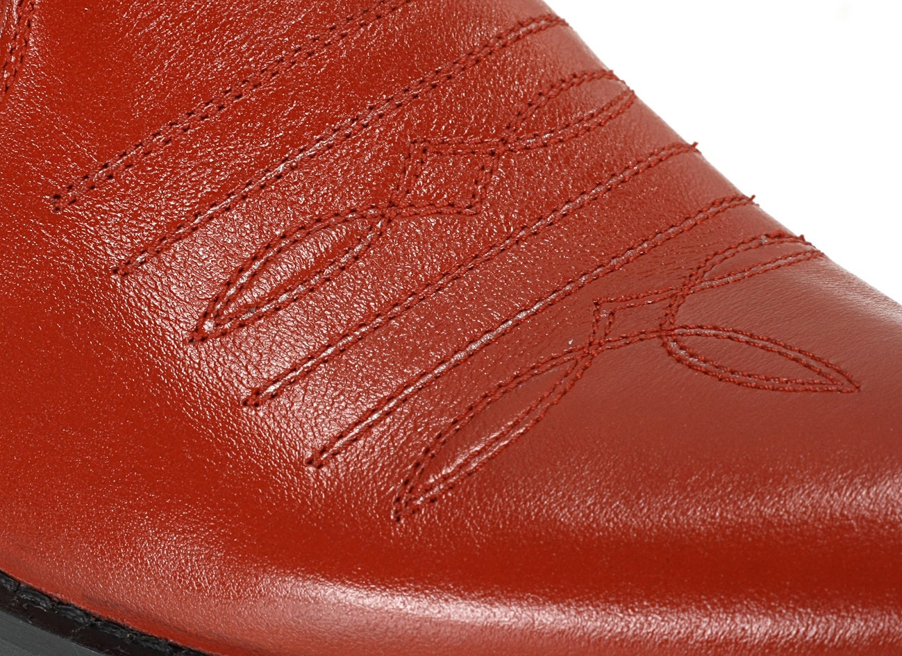 Stylish Men's Cowboy Boots Red – Classic Western Design, Handcrafted ...