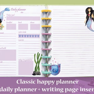 Prettyclassic Happy Daily Planner Insert - Etsy