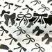 Dark Coquette Bows W/ White Borders Sticker Sheet (1 Pc) | Aesthetic ...