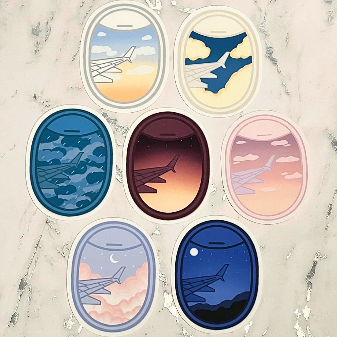 Plane Window Stickers Discounted BUNDLE | Sticker Sale | Promotional ...