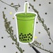 Matcha Bubble Tea Sticker | Milk Tea | Boba Tea | Drink Sticker | Food ...