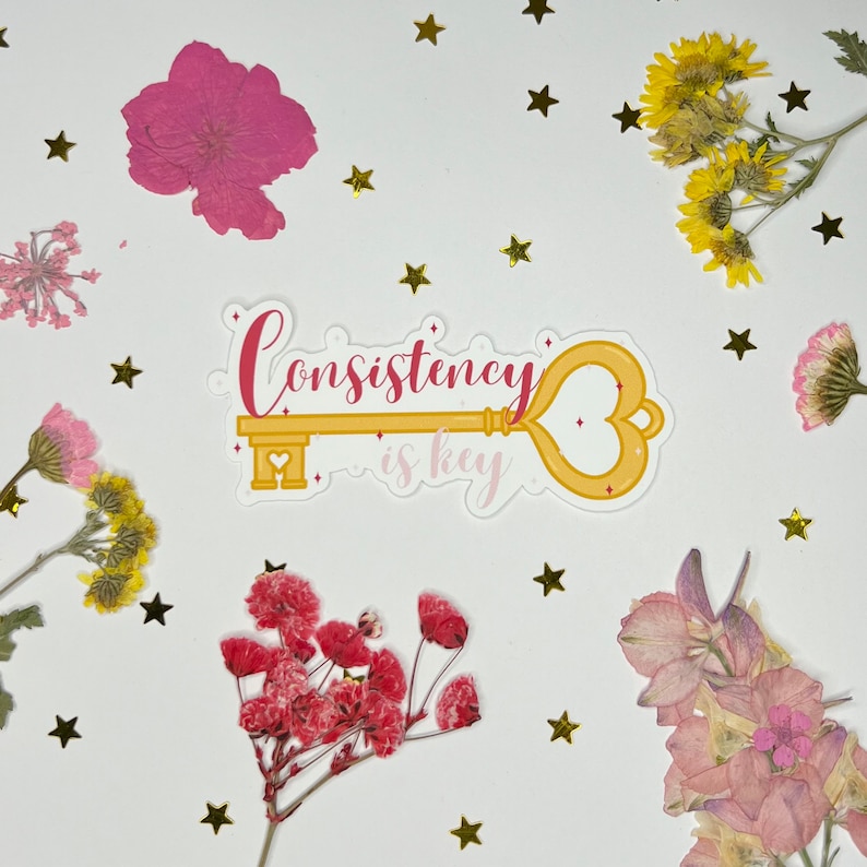 Consistency is Key Sticker | Motivational | Inspiring | Encouraging ...