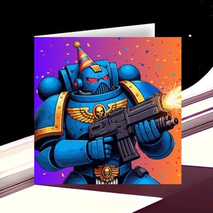 War Hammer 40k Birthday Card - Etsy