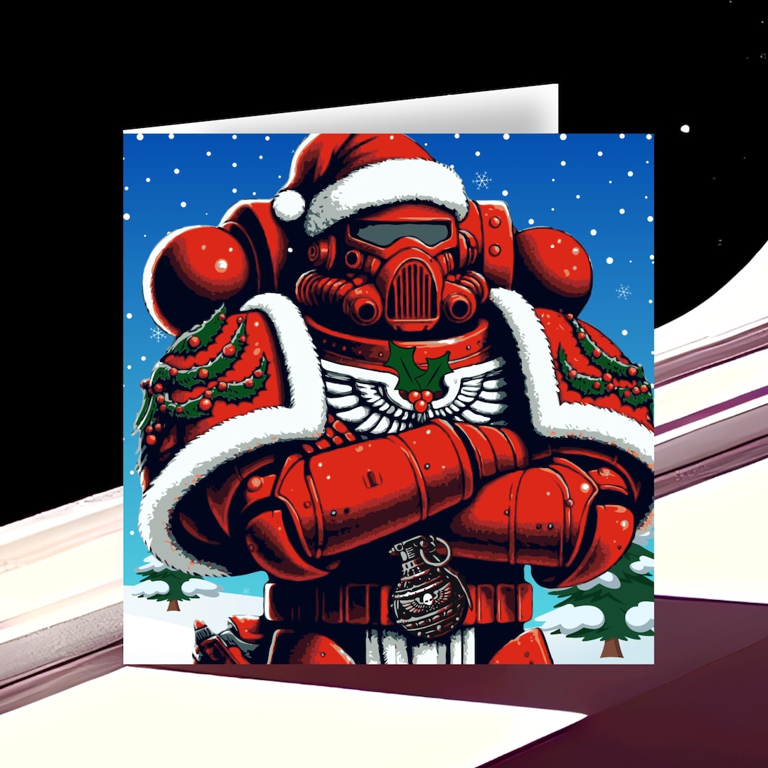 Warhammer 40k Inspired Christmas Card Xmas Movie Sci-fi Video Game ...