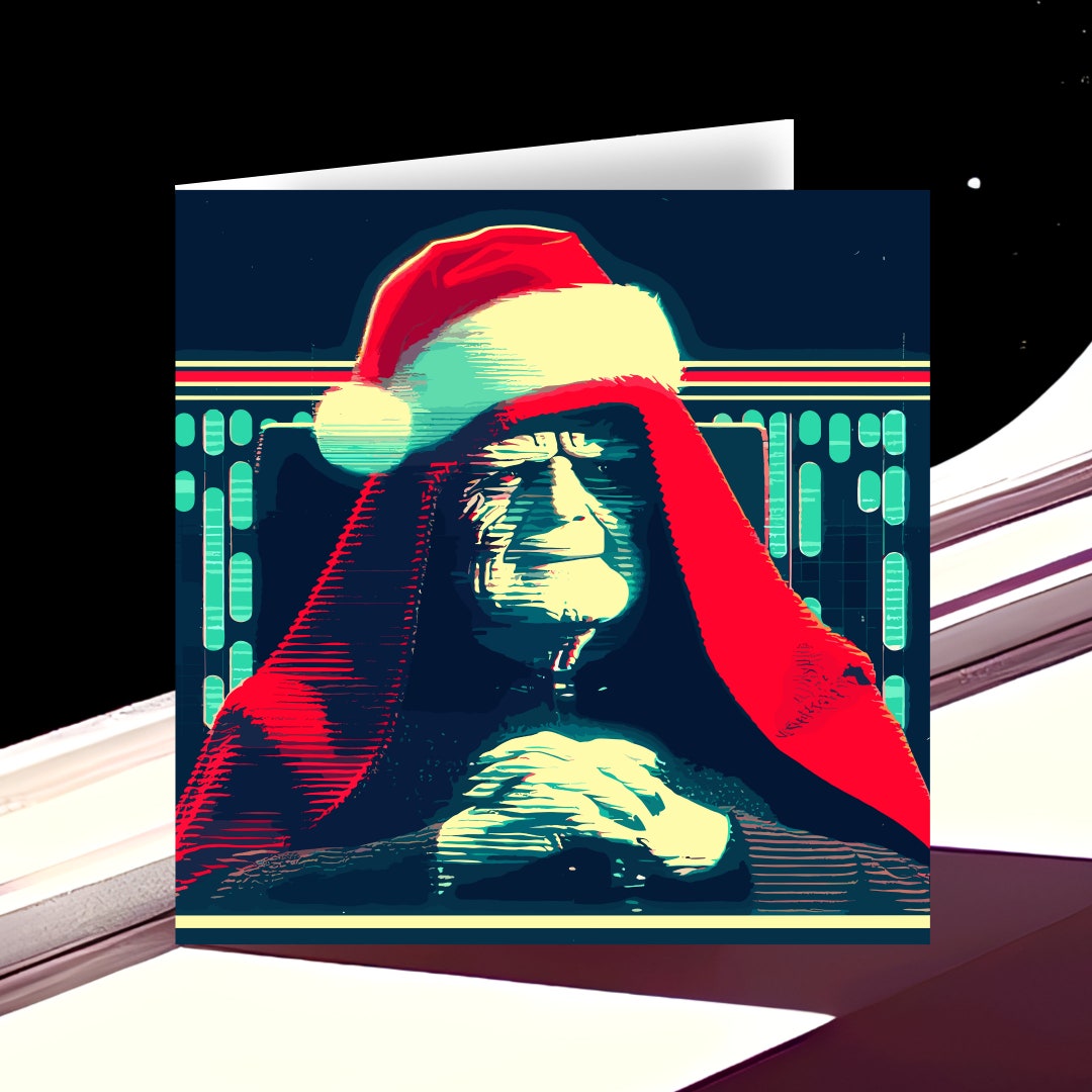 Star Wars Christmas Card Emperor Palperone Xmas Movie - Etsy